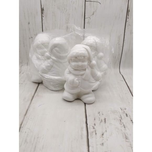 nobrand | Holiday | Vintage Elf Blank Set Of 4 Porcelain Paintable ...